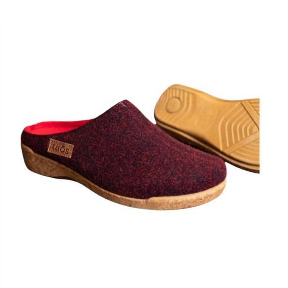 Taos Footwear | Shoes | New Taos Womens Woollery Clog In Deep Red ...